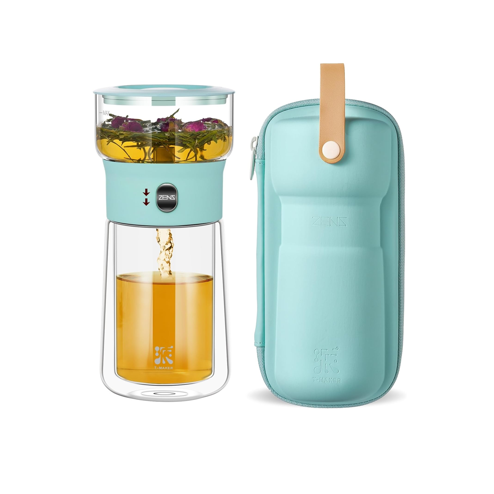 ZENS Smart Tea Maker for Loose Tea Lover Gift 9 Oz Cup Blue – ZENSLIVING